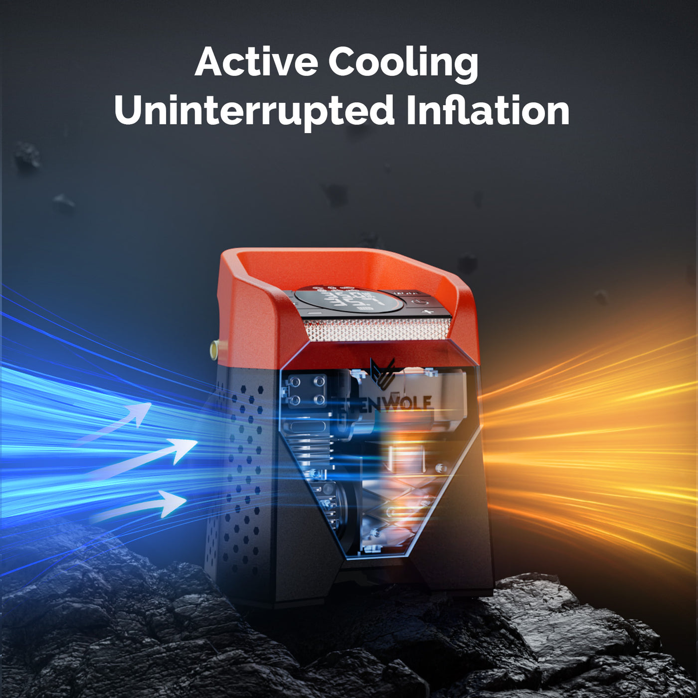 ETENWOLF Zephyr S5 Heavy Duty Tire Inflator Air Compressor