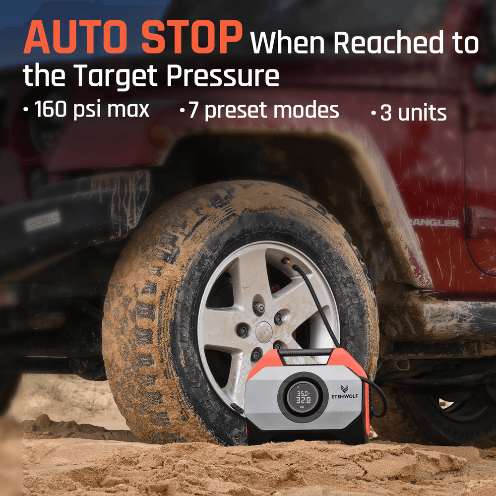 ETENWOLF Vortex S6 Air Compressor - Off-Road Tire Inflator