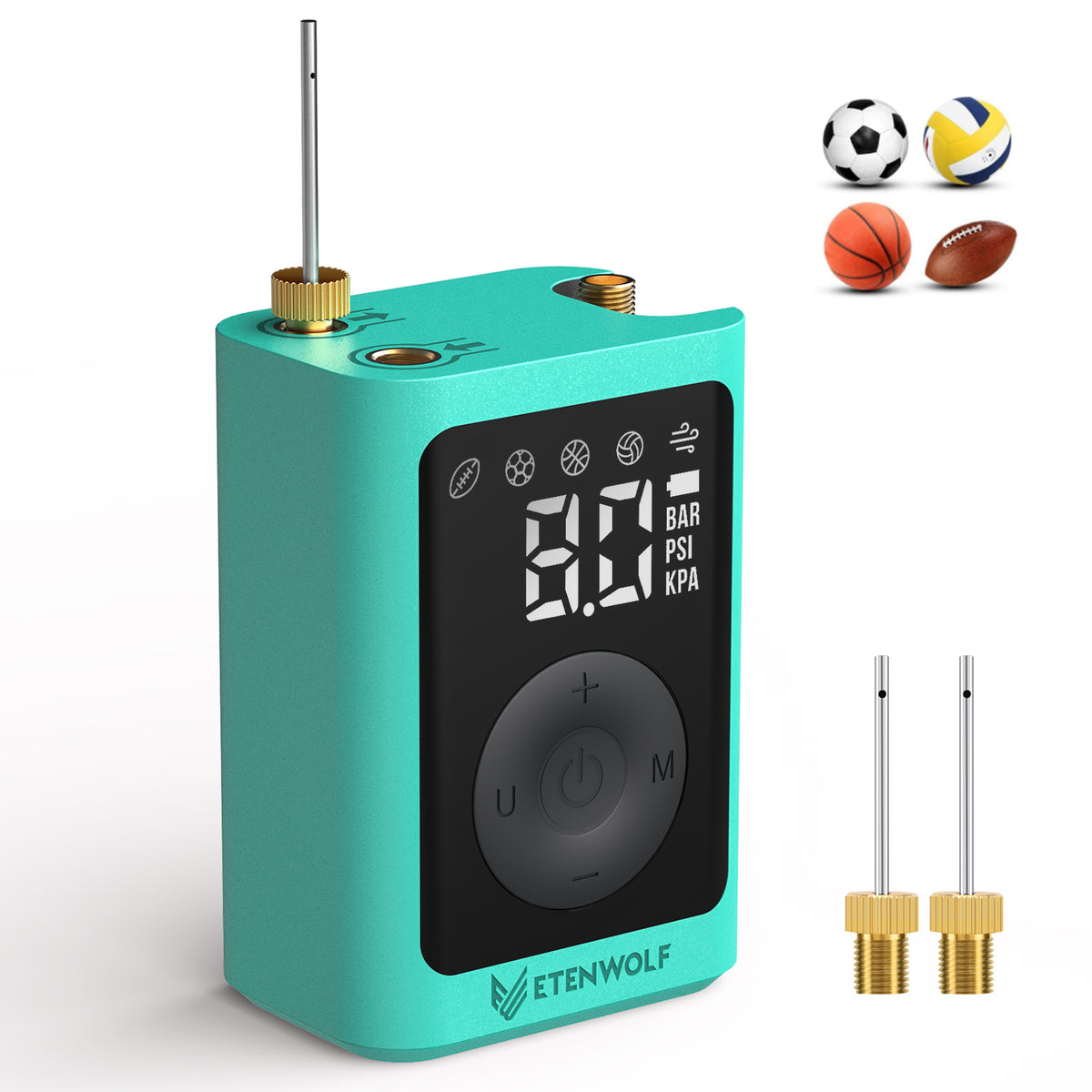 ETENWOLF P300 Electric Ball Pump with Gauge