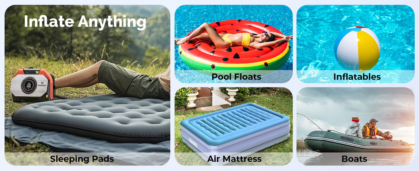 Portable air compressor for pool floats store